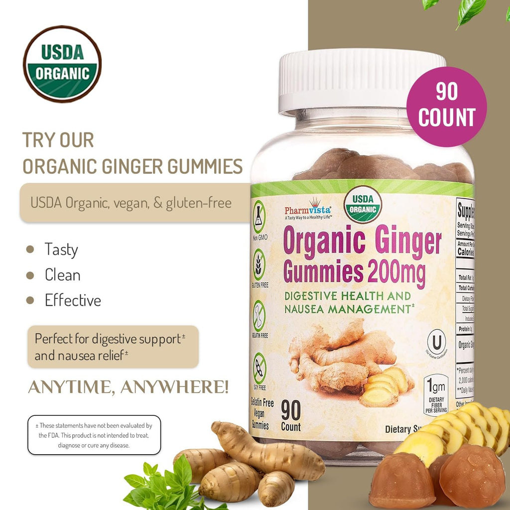 USDA organic ginger for natural relief