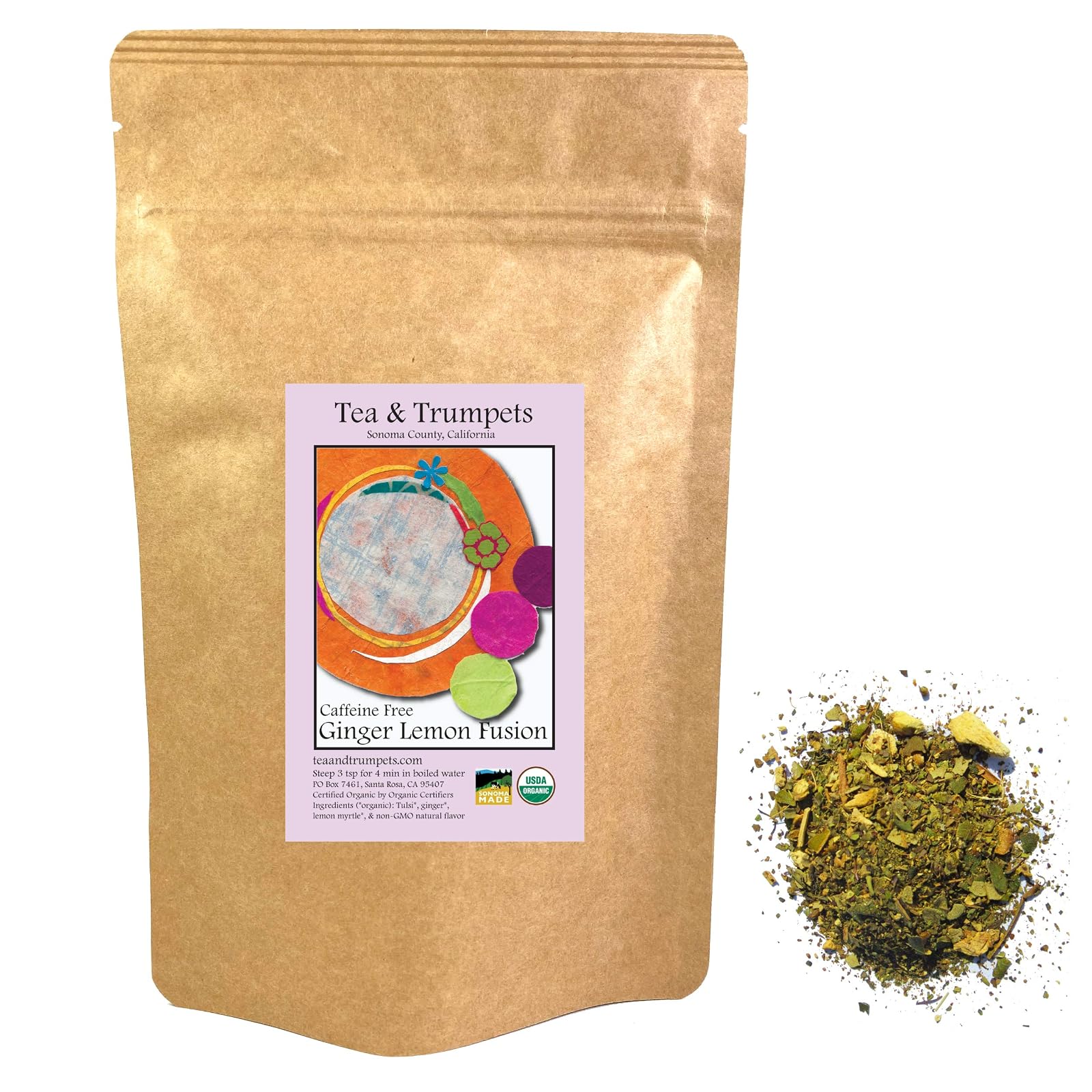 USDA Organic Ginger Lemon Tea blend
