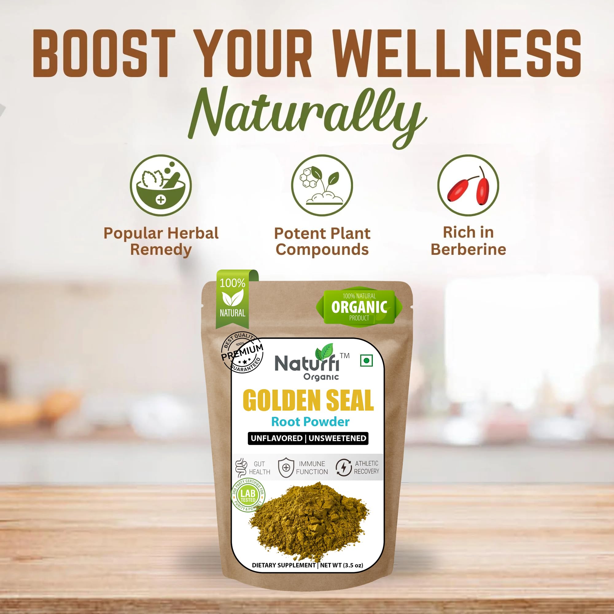 USDA organic goldenseal powder quality