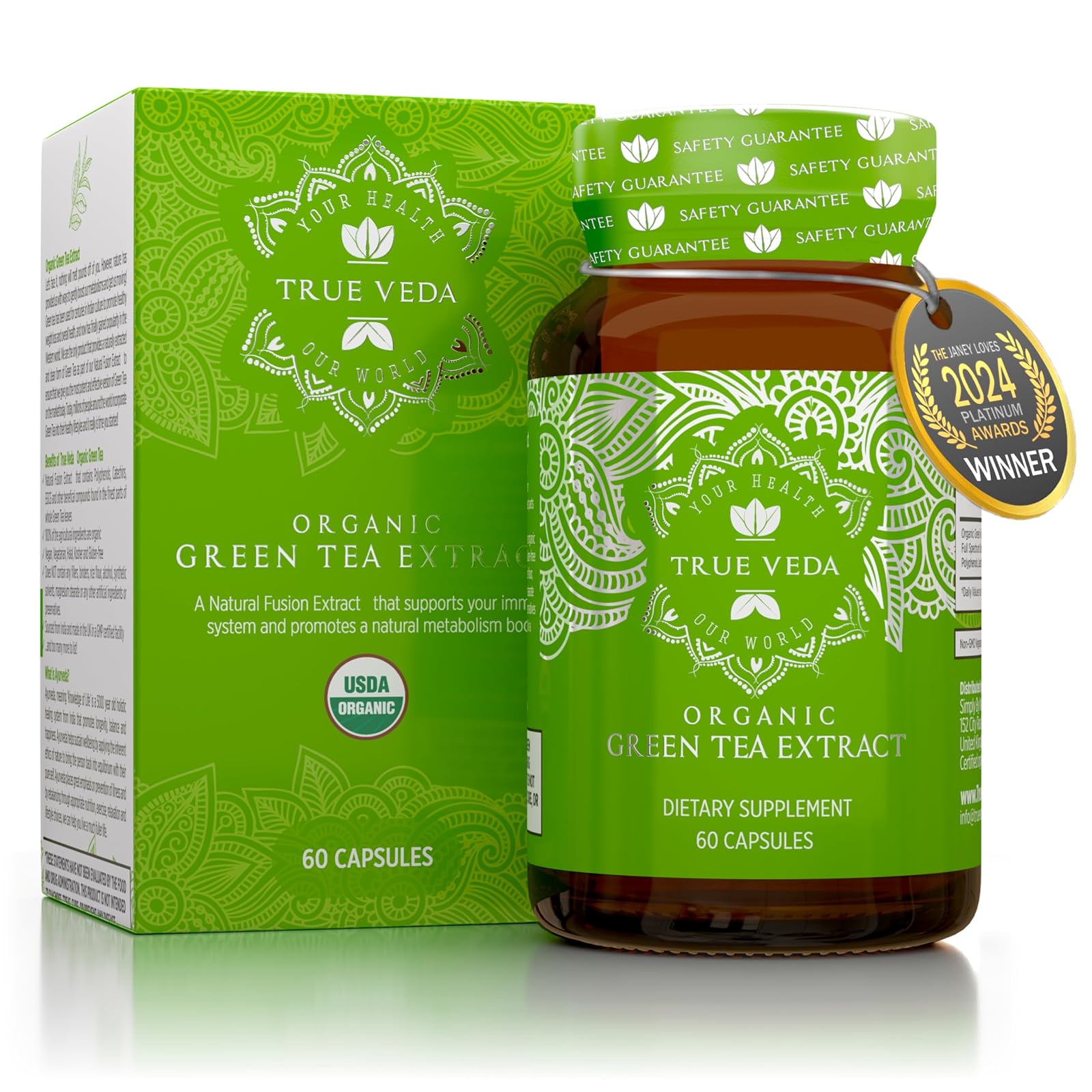 USDA Organic green tea extract capsules