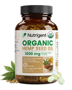 USDA Organic hemp seed oil capsules