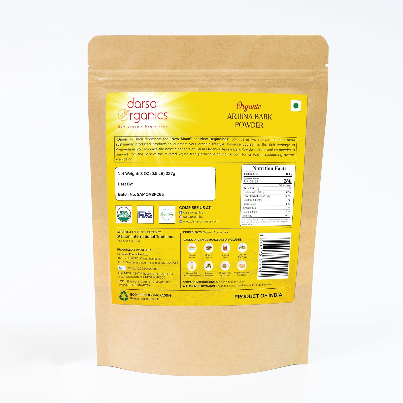 USDA organic herbal tea powder