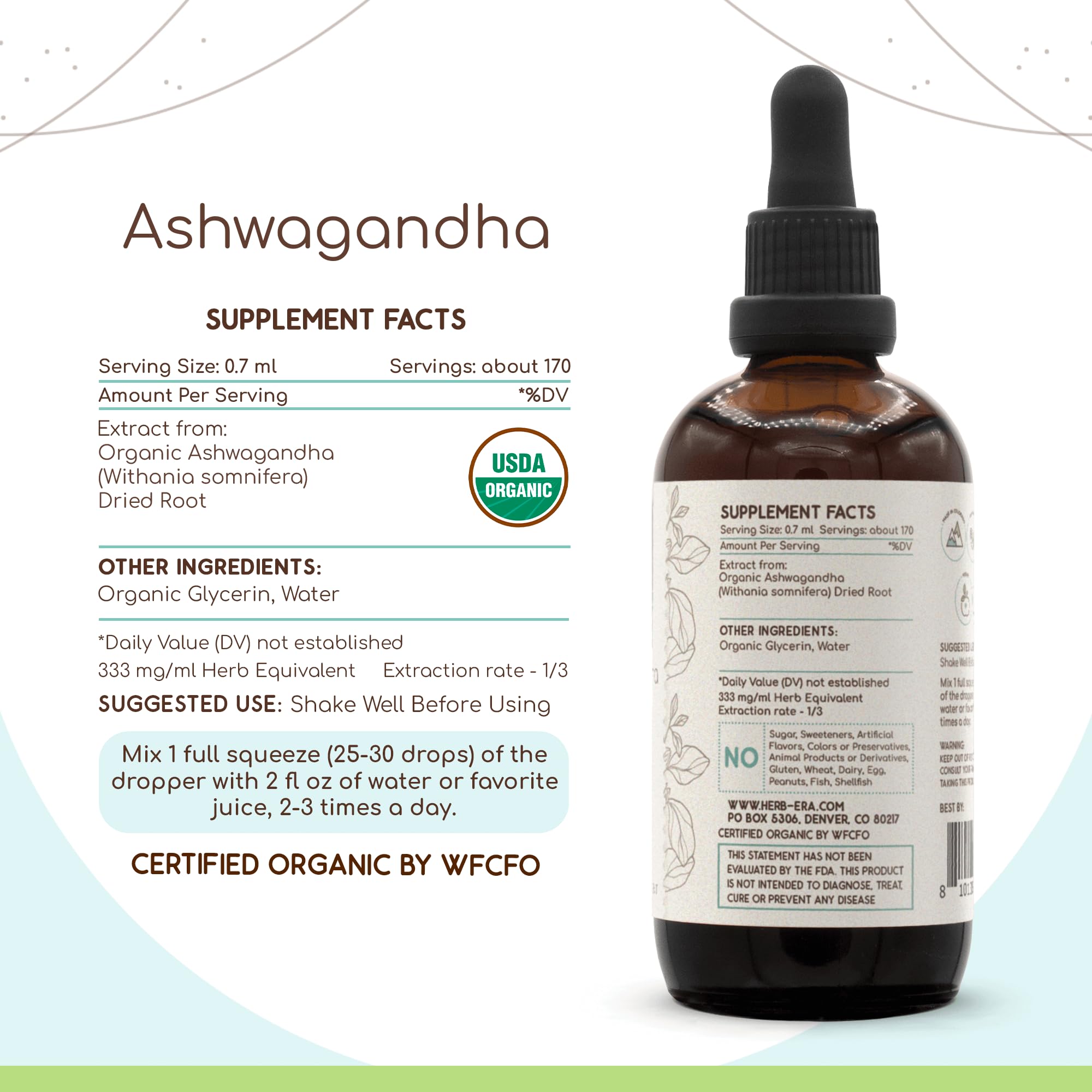 USDA organic herbal wellness product