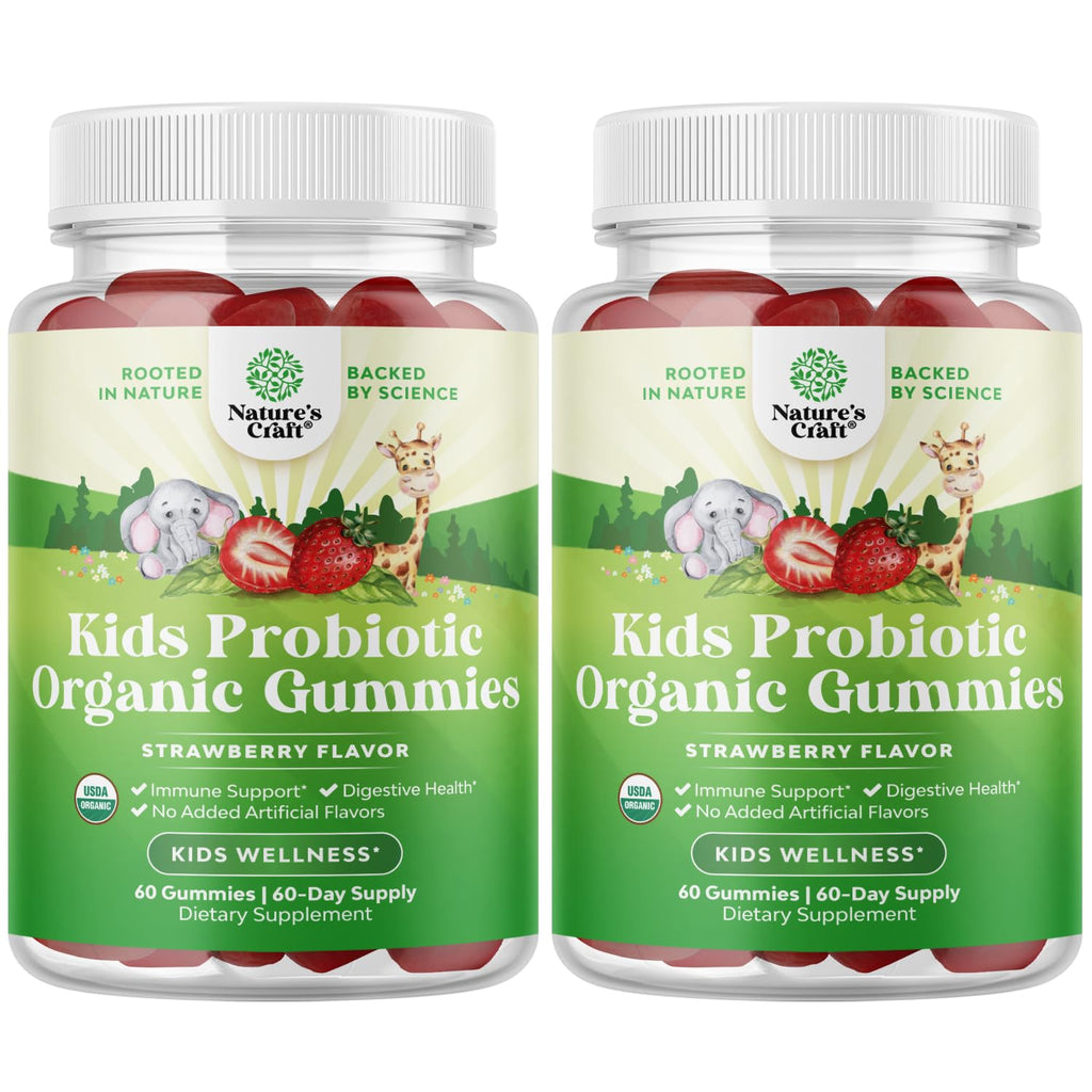 USDA Organic kids gummies for digestion