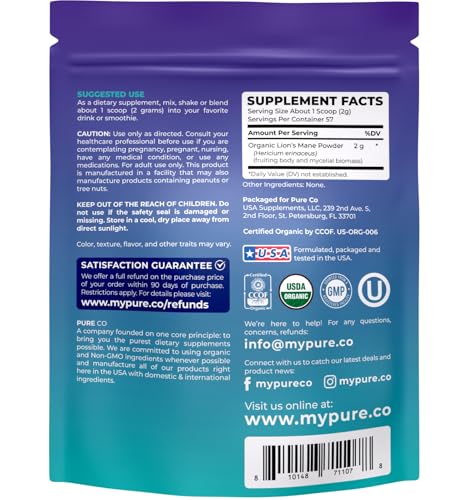 USDA Organic Lion's Mane for immune health