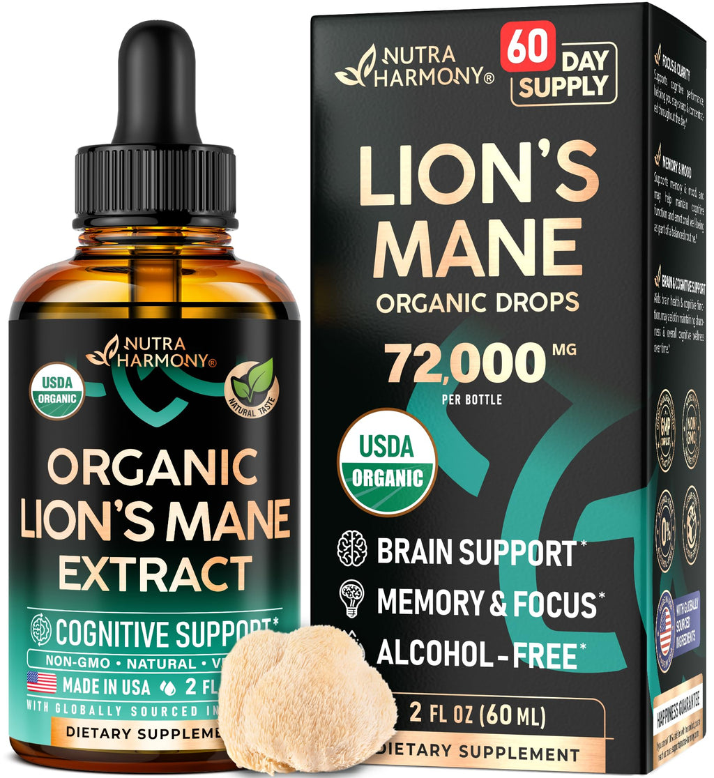USDA organic Lions Mane mushrooms