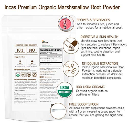 USDA organic marshmallow root for wellness