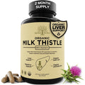 USDA Organic milk thistle capsules for liver support