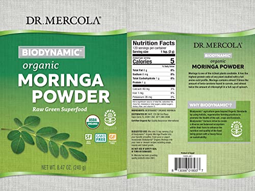 USDA organic moringa for daily nutrition