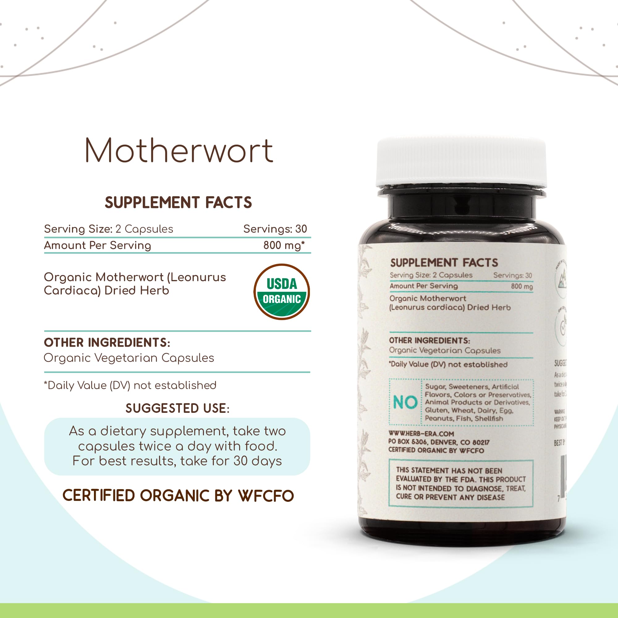USDA organic motherwort for vitality