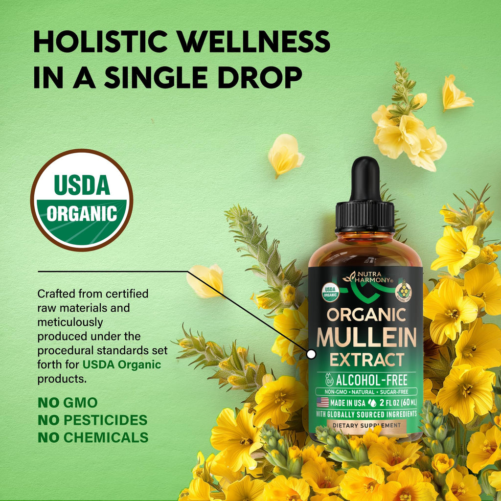 USDA organic mullein for wellness