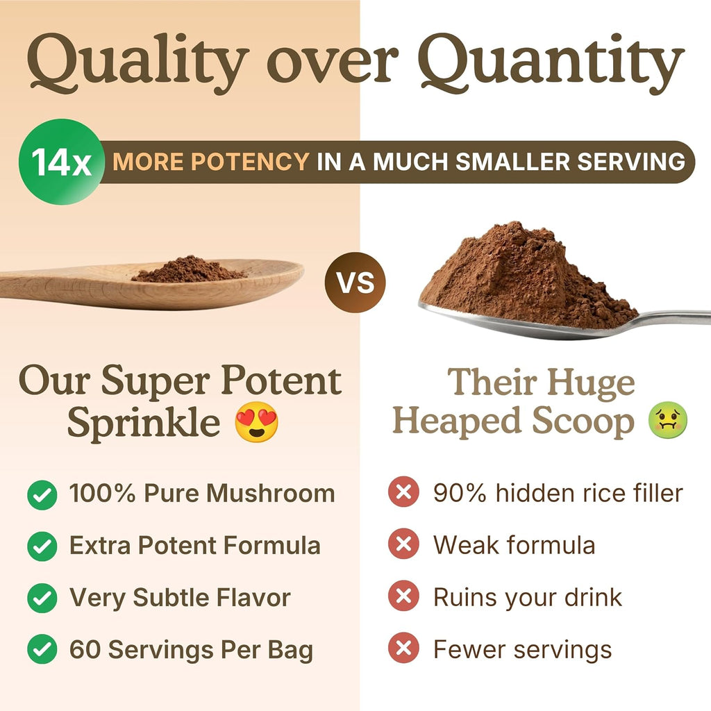 USDA Organic mushroom powder for energy