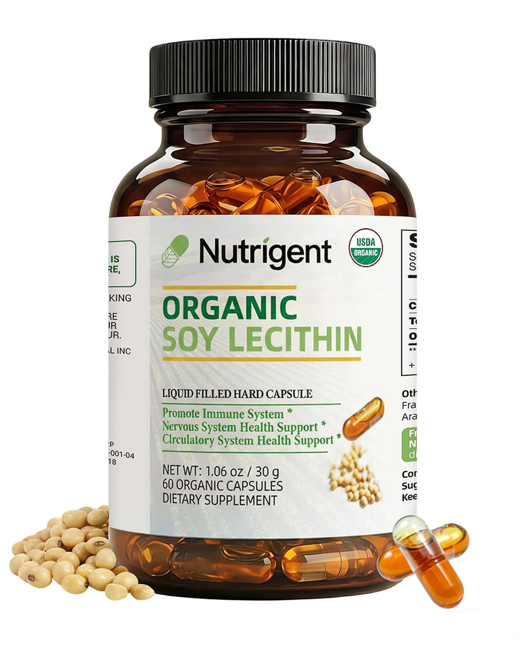 USDA Organic Soy Lecithin capsules