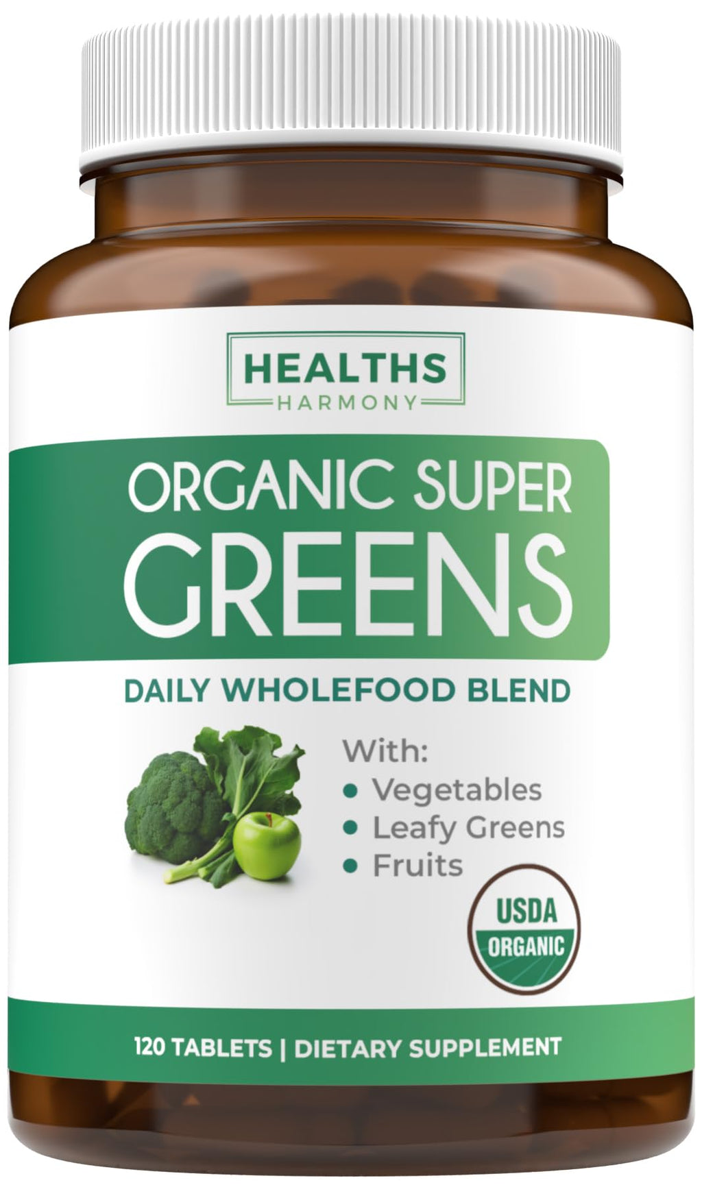 USDA organic super greens supplement