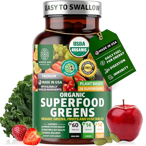 USDA Organic superfood greens tablets