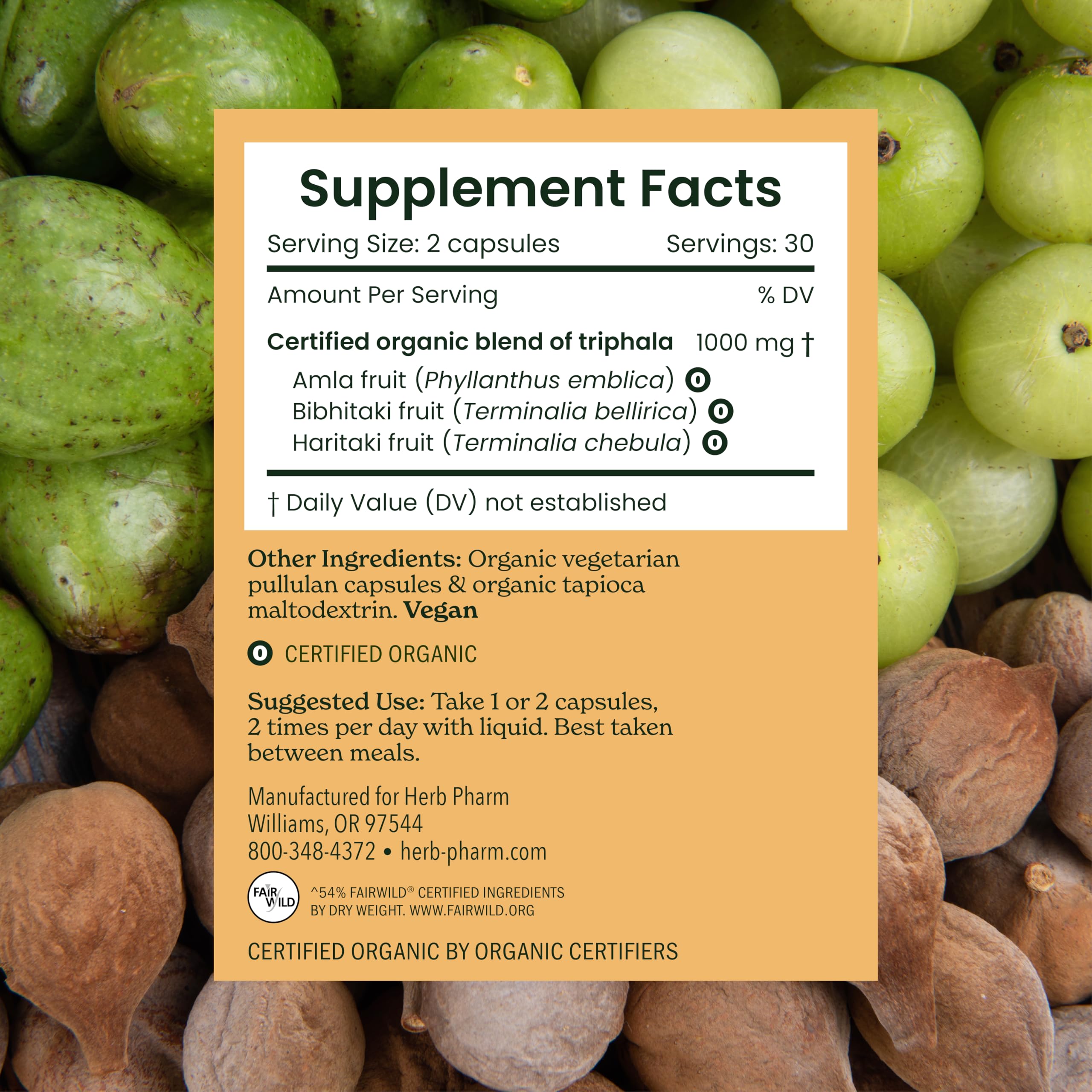 USDA organic triphala for cleansing