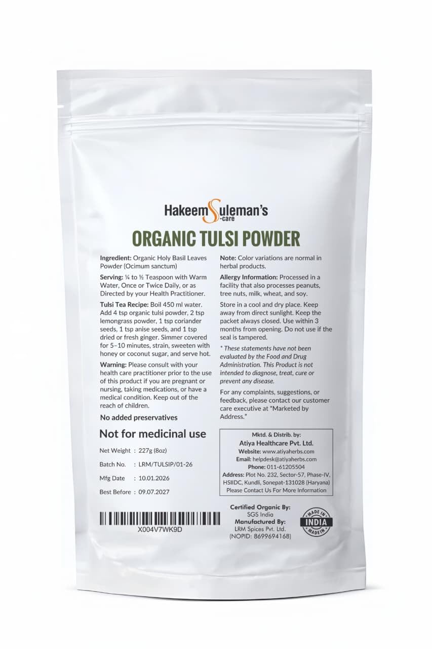USDA organic tulsi for immunity