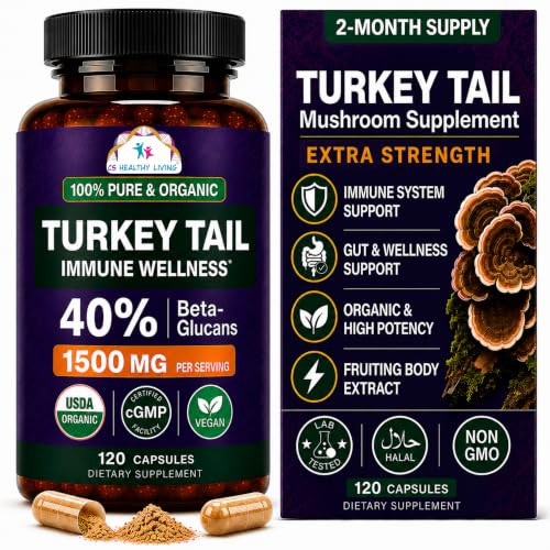 USDA organic Turkey Tail extract capsules