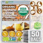 USDA Organic turmeric ginger tea bags