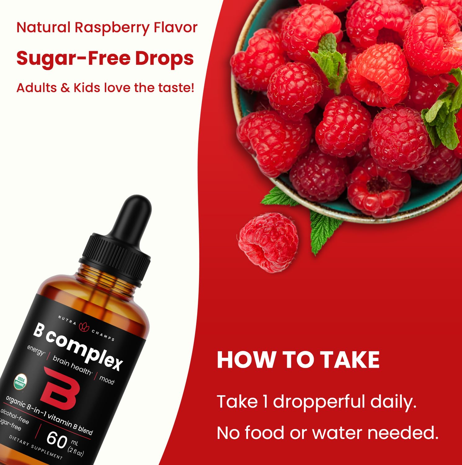 USDA organic vitamin b complex supplement