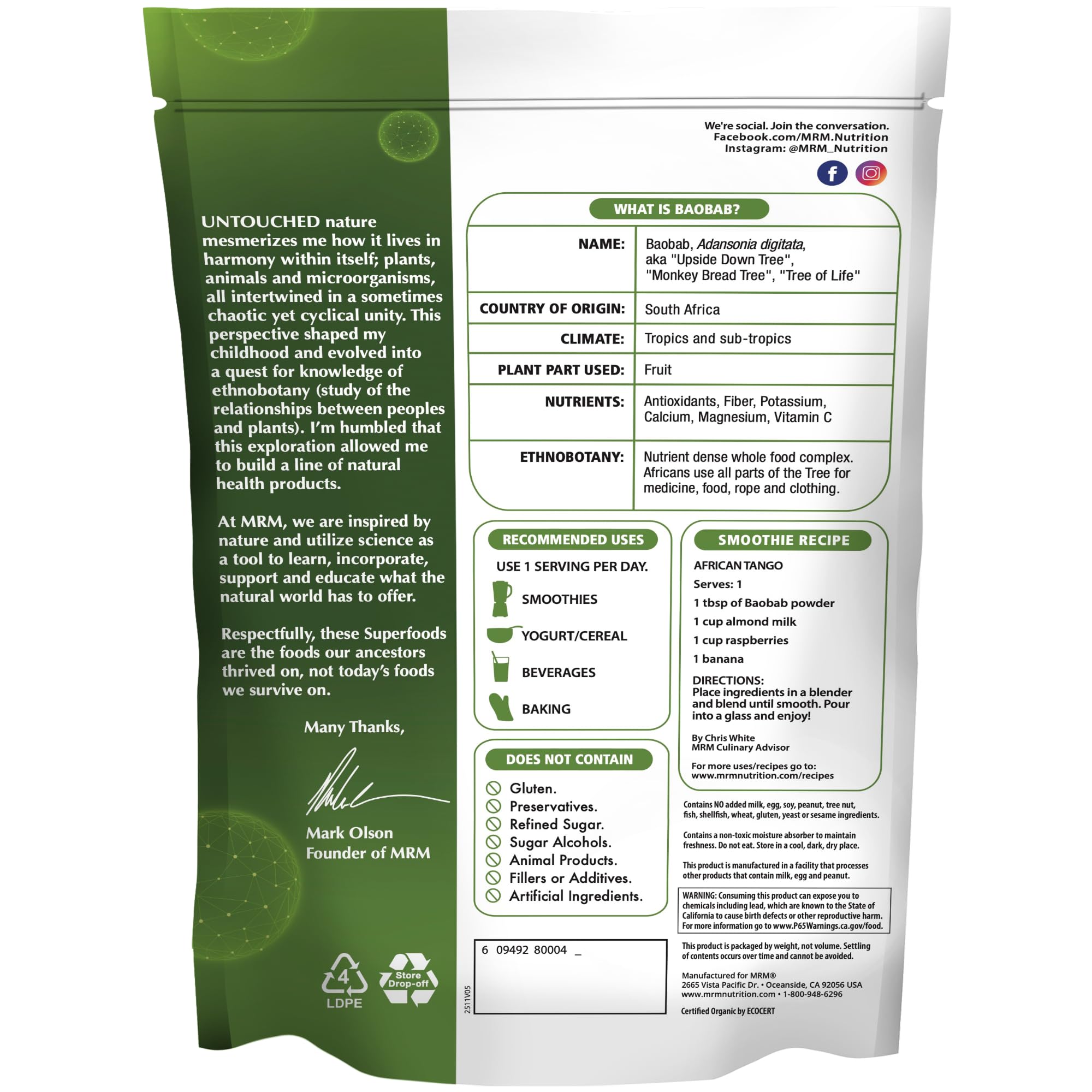 USDA organic vitamin C supplement