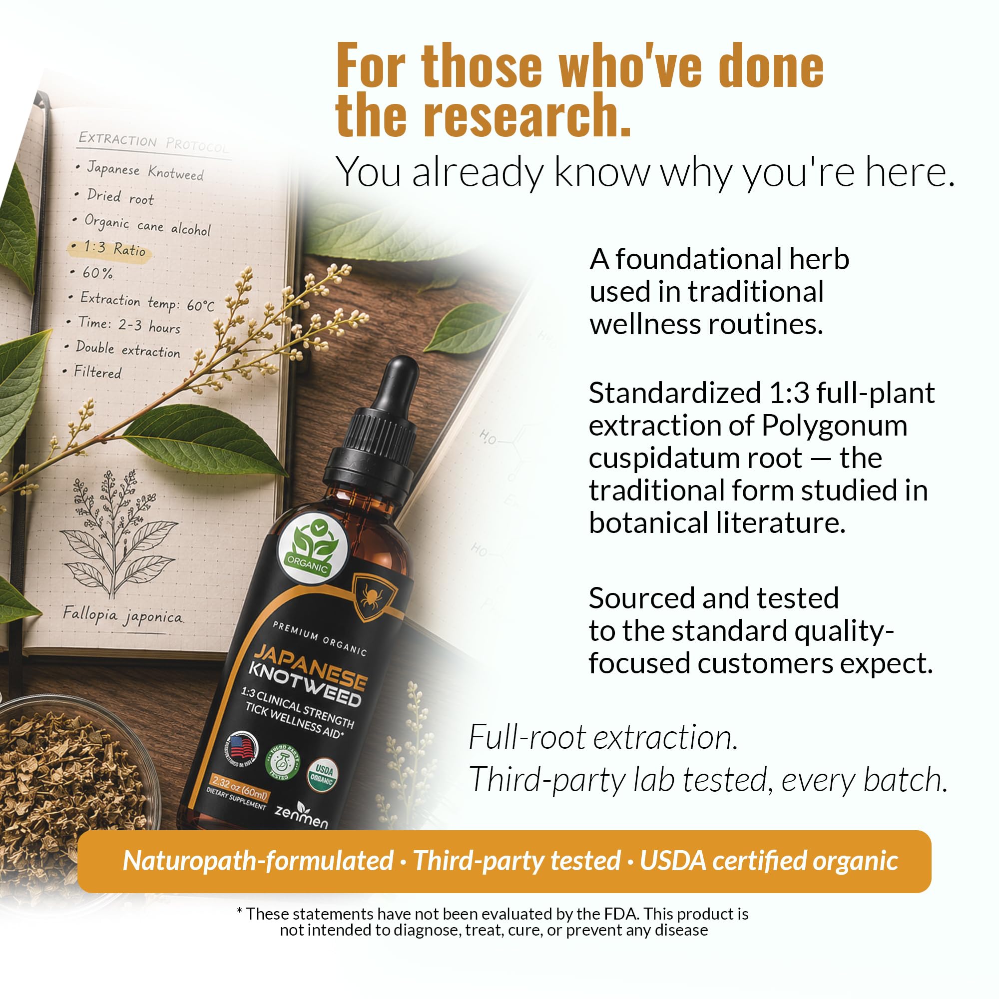 USDA tested resveratrol tincture quality