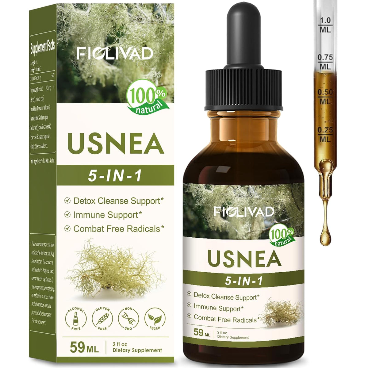Usnea tincture for immune support