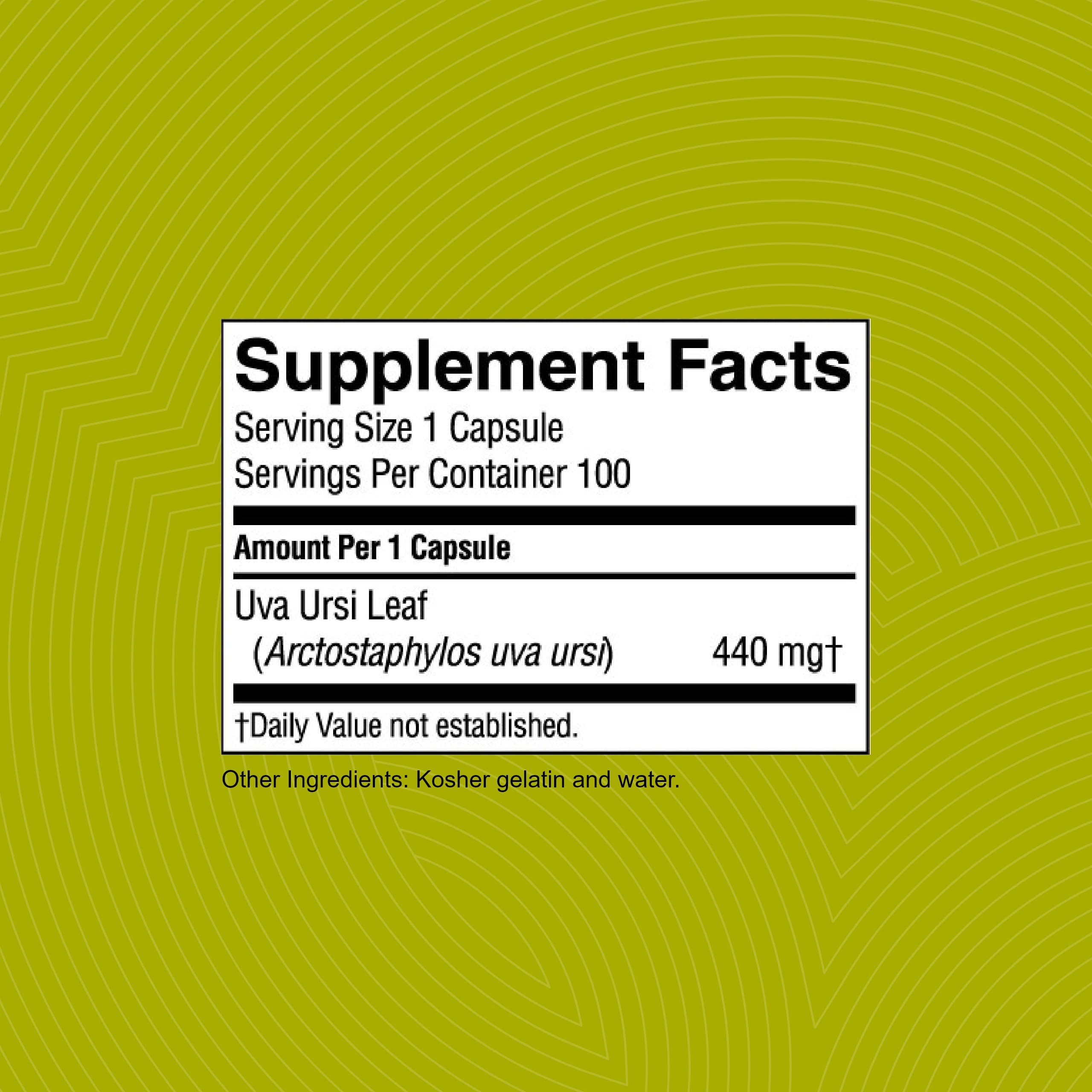 Uva Ursi mineral capsules for vitality