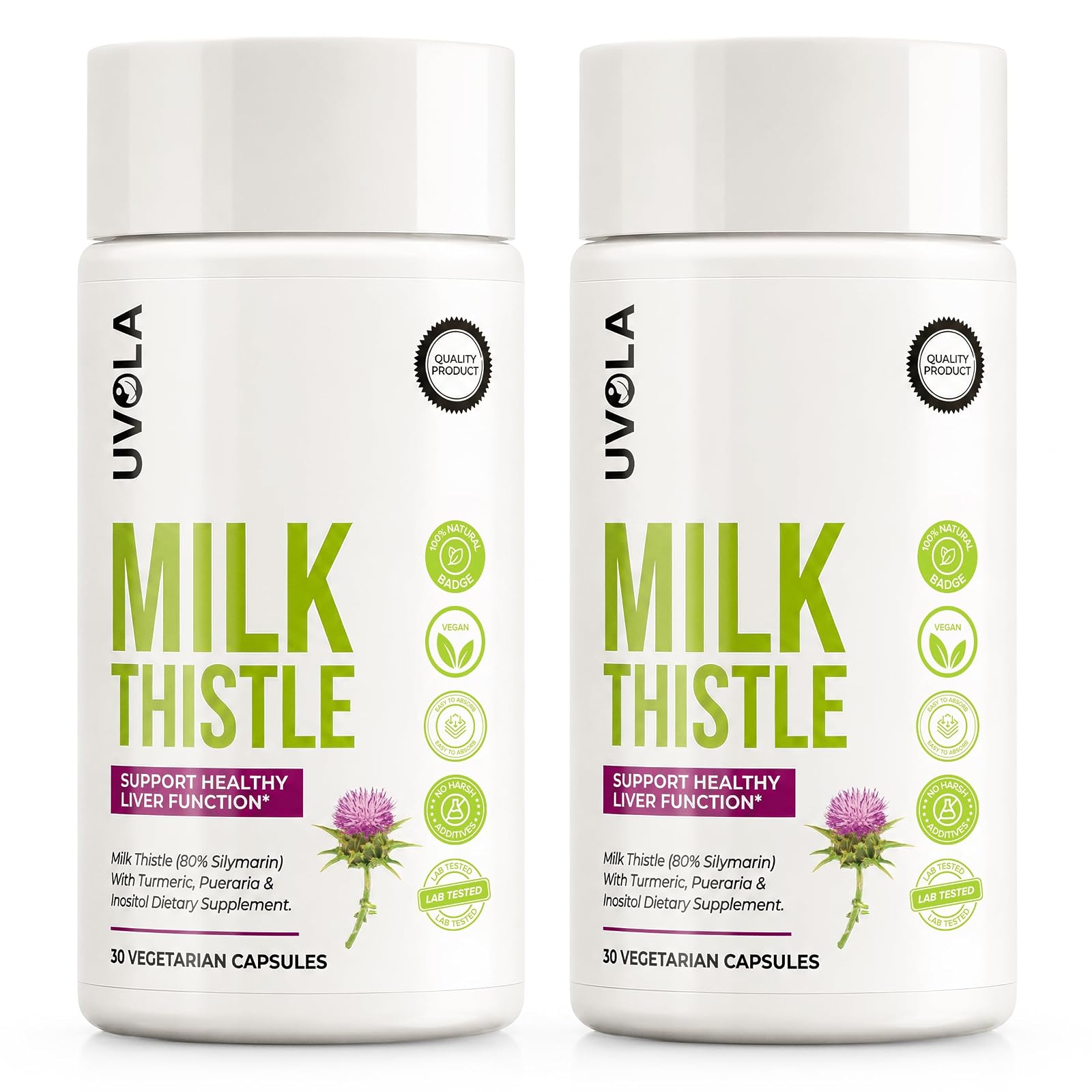 Uvola Milk Thistle liver support capsules