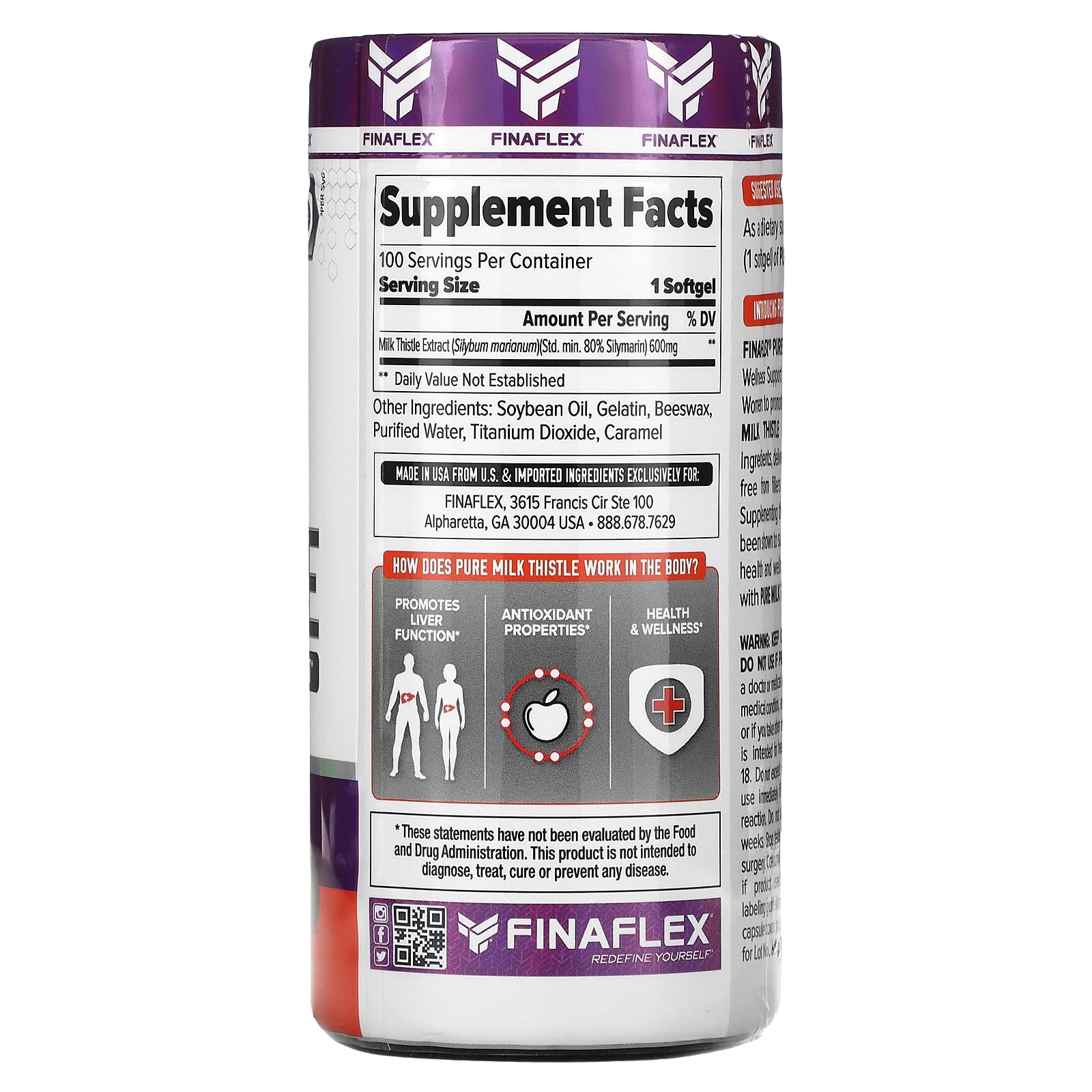 uvora milk thistle detox supplement