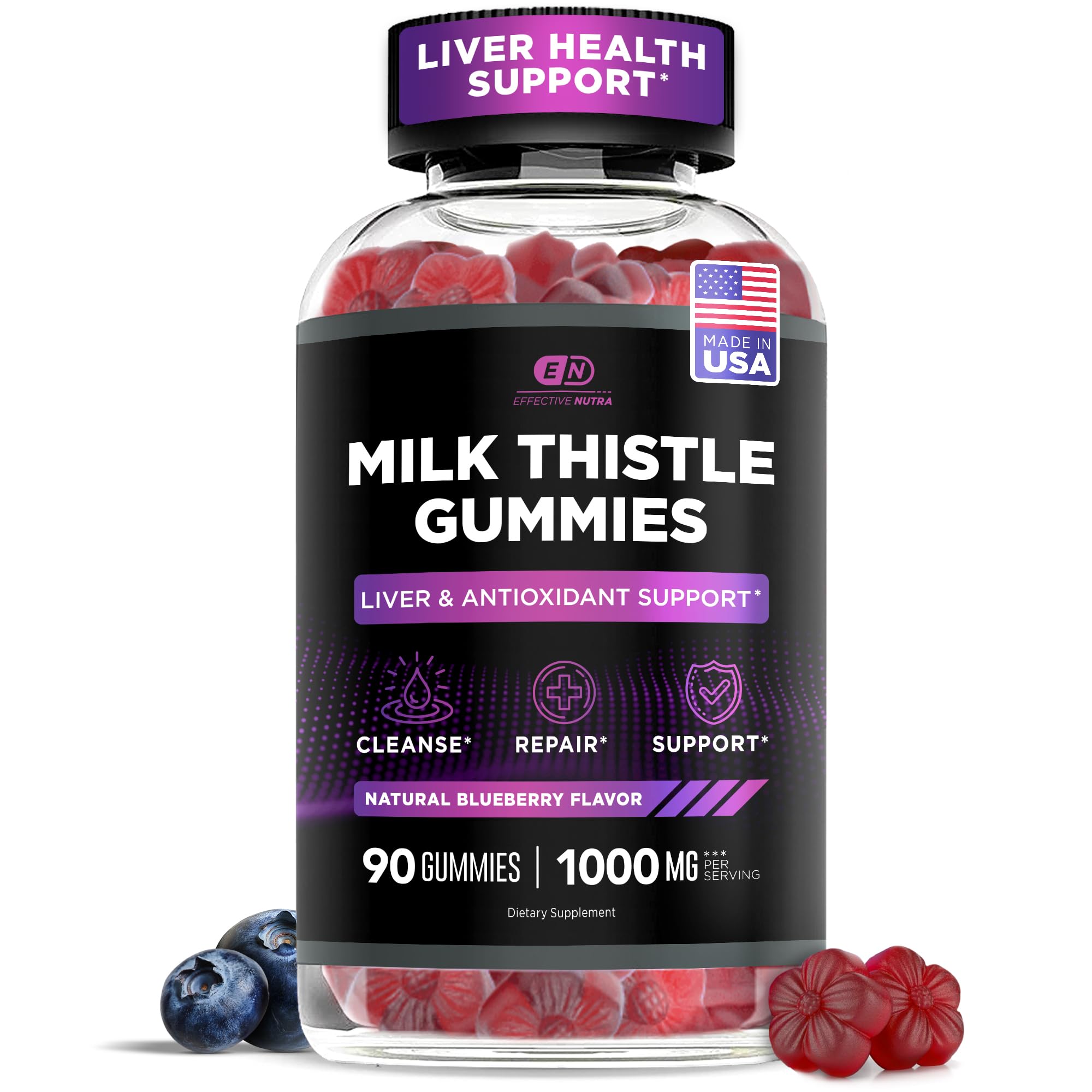 Uvora milk thistle gummies for liver health