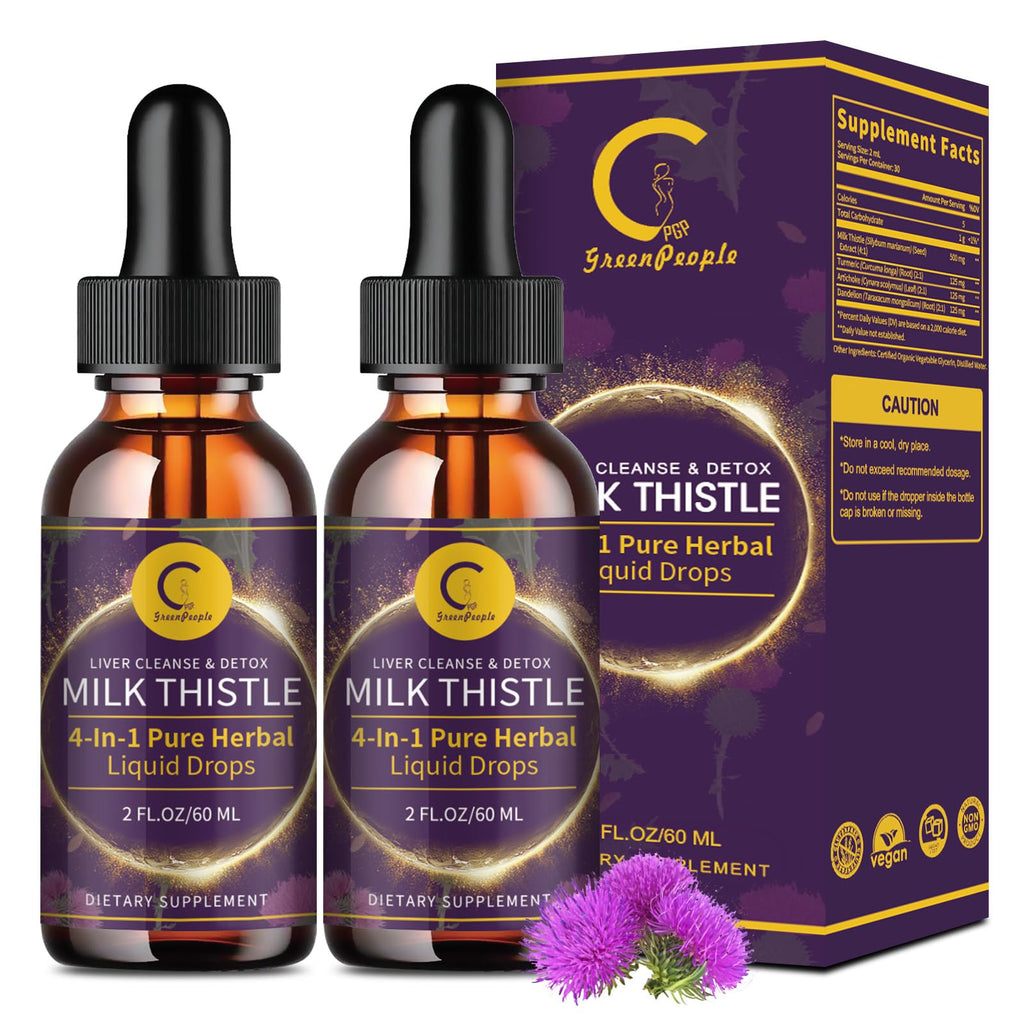 Uvora milk thistle liver detox drops