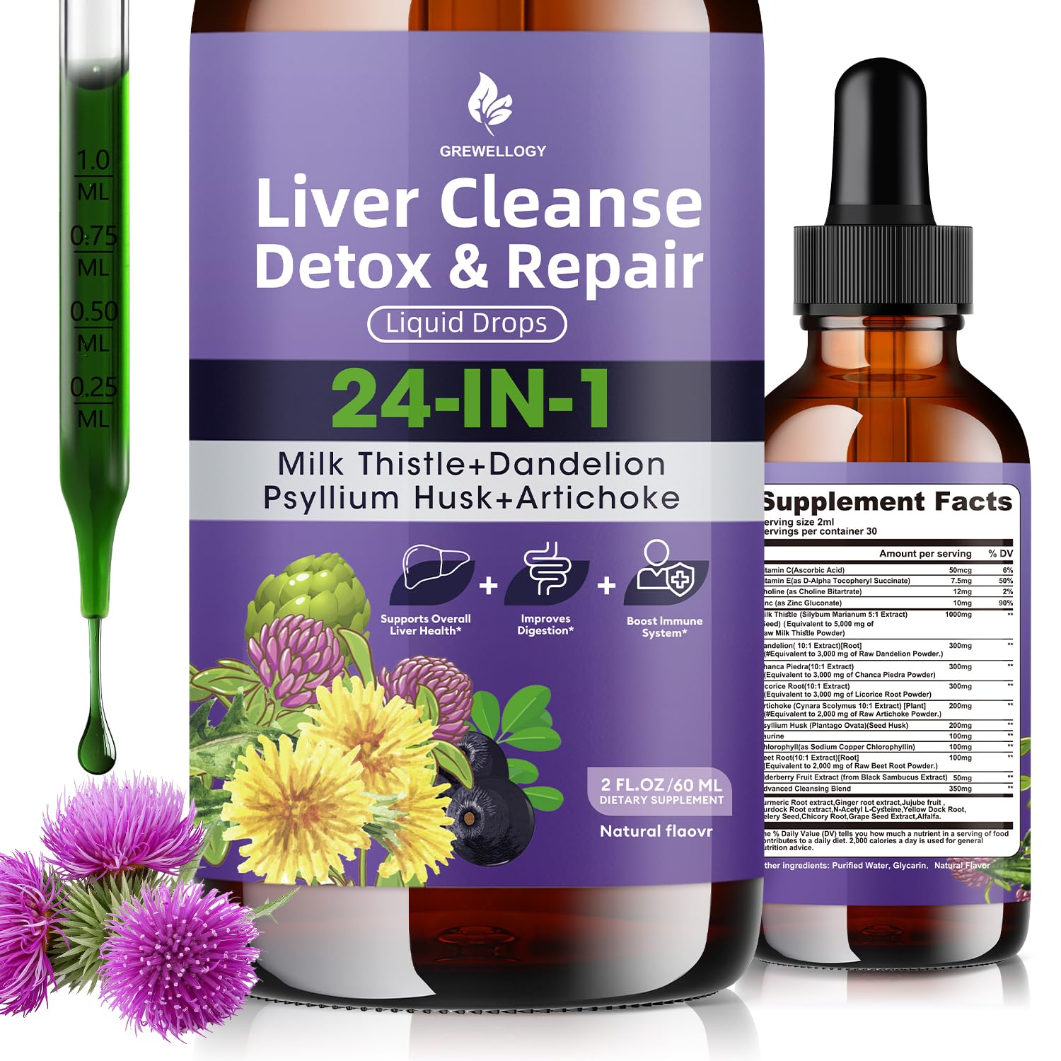 Uvora milk thistle liver support