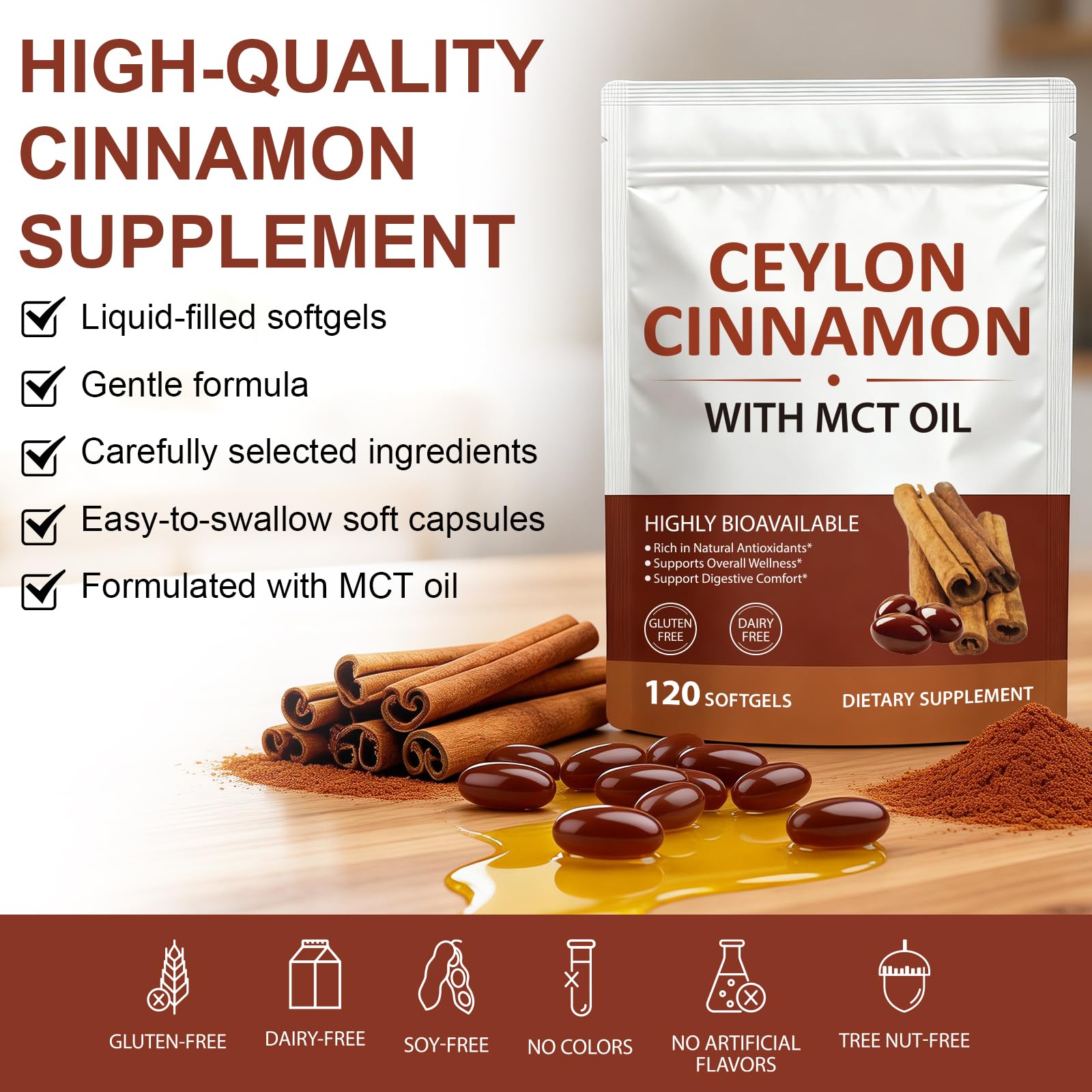 UXENPHXF Ceylon cinnamon softgels