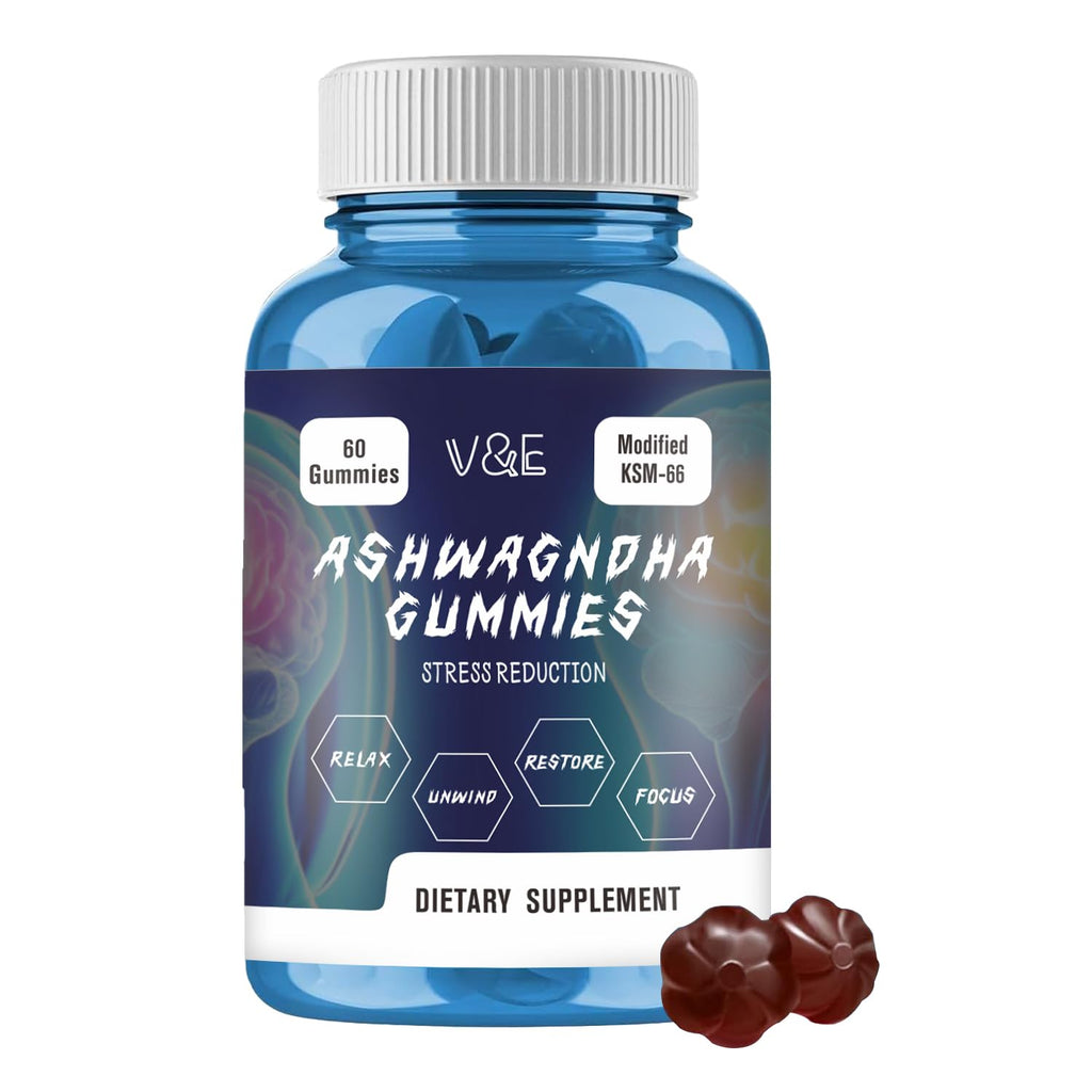V&E Organic Ashwagandha gummies for focus
