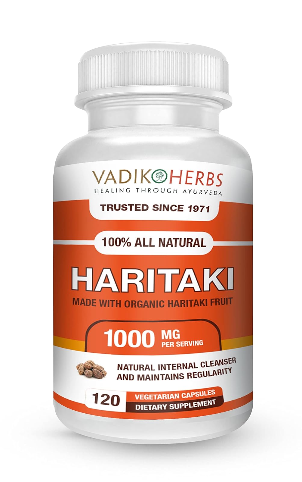 Vadik Herbs Haritaki capsules for digestion