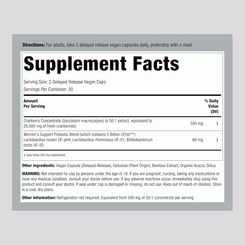 Vaginal balance probiotic supplement