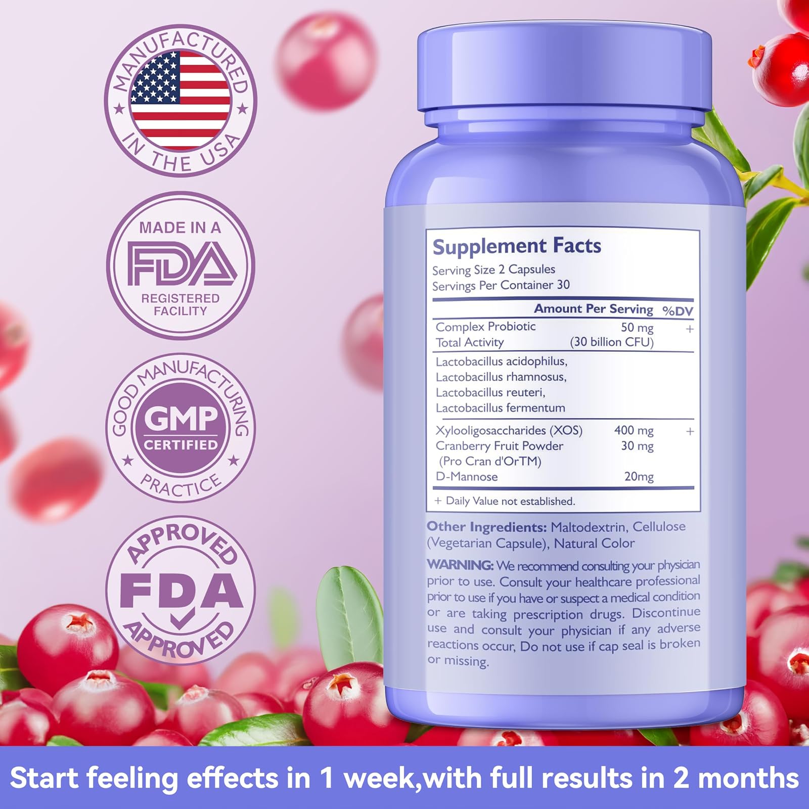 Vaginal health probiotics for women