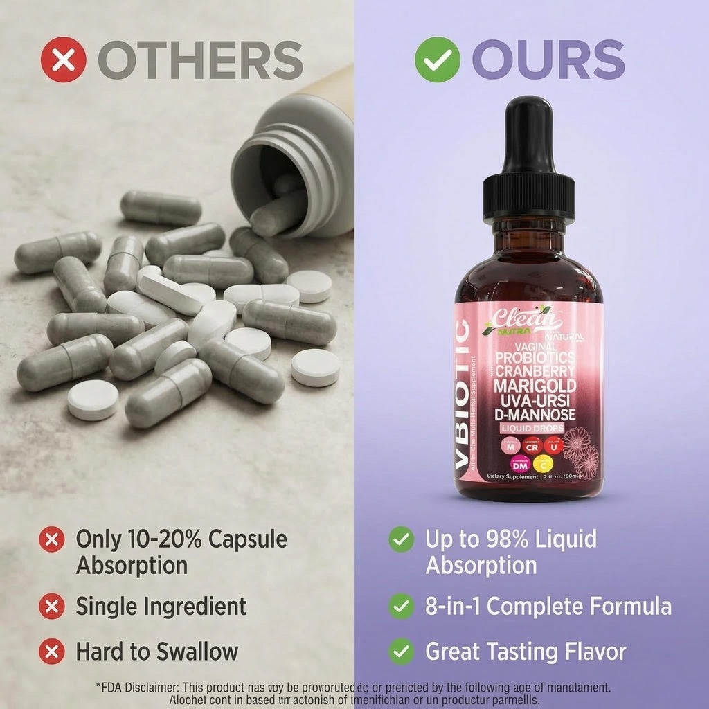 Vaginal probiotic with cranberry flavour