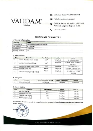 VAHDAM ashwagandha for better sleep