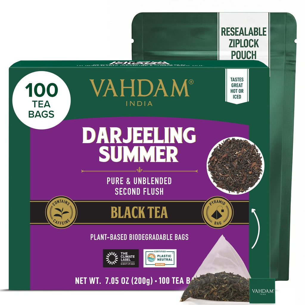 VAHDAM Darjeeling black tea bags