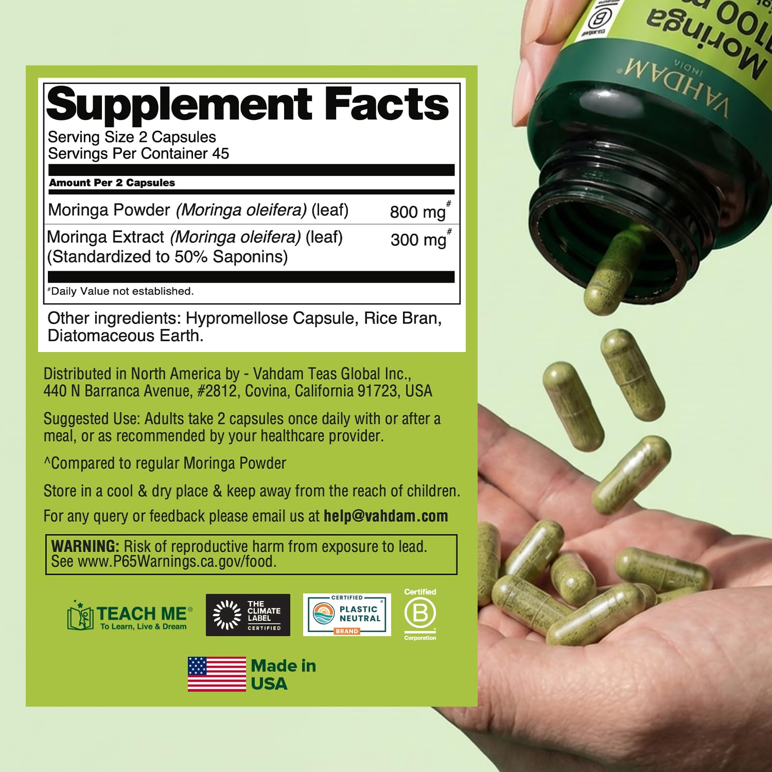 VAHDAM moringa for immune support