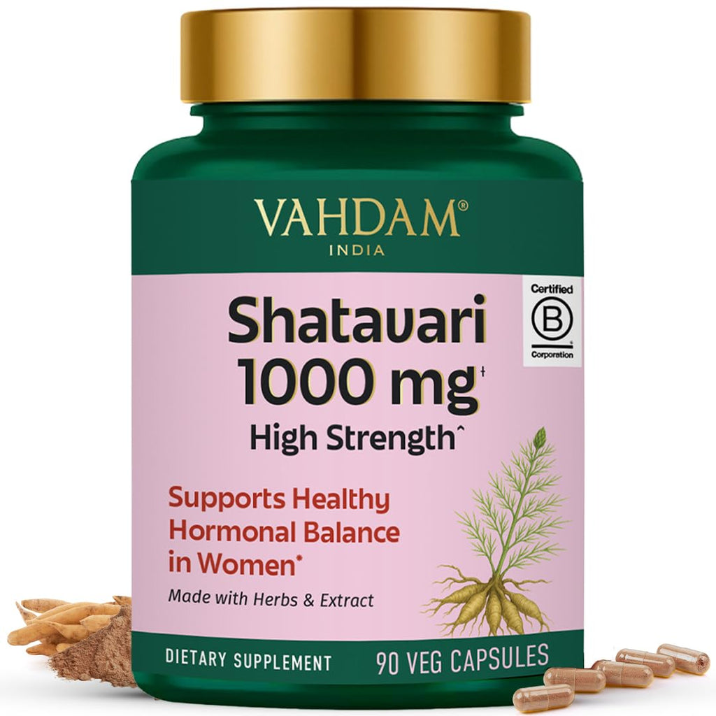 VAHDAM Shatavari 1000 mg capsules for women's health