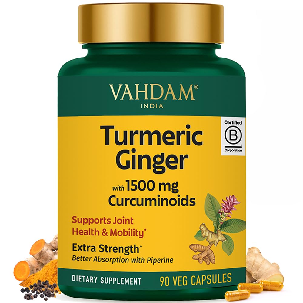 VAHDAM turmeric ginger veg capsules