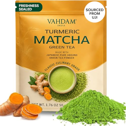 VAHDAM turmeric matcha herbal tea