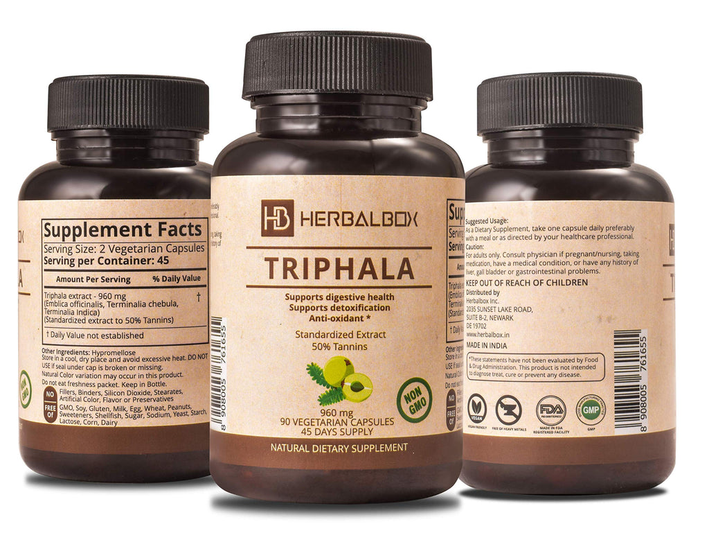 Vaidban triphala vegetarian capsules