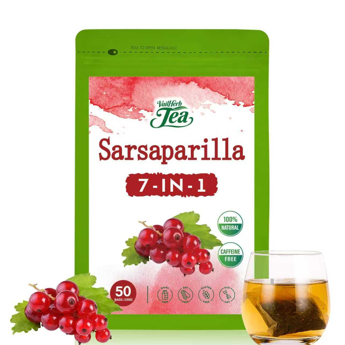 VailHerbTea Sarsaparilla Root Tea bags