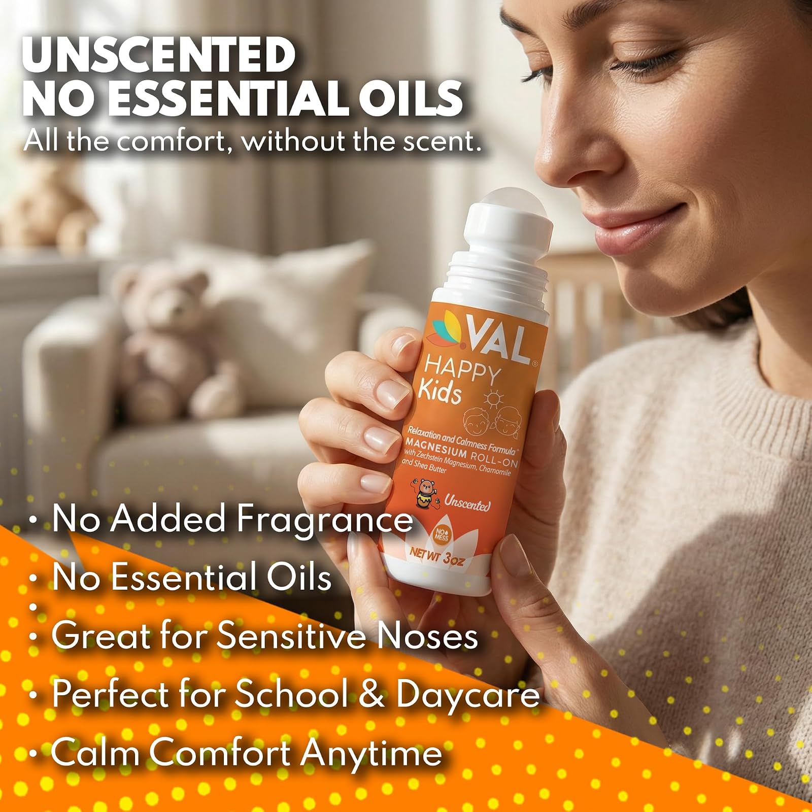 VAL magnesium roll-on promotes calmness