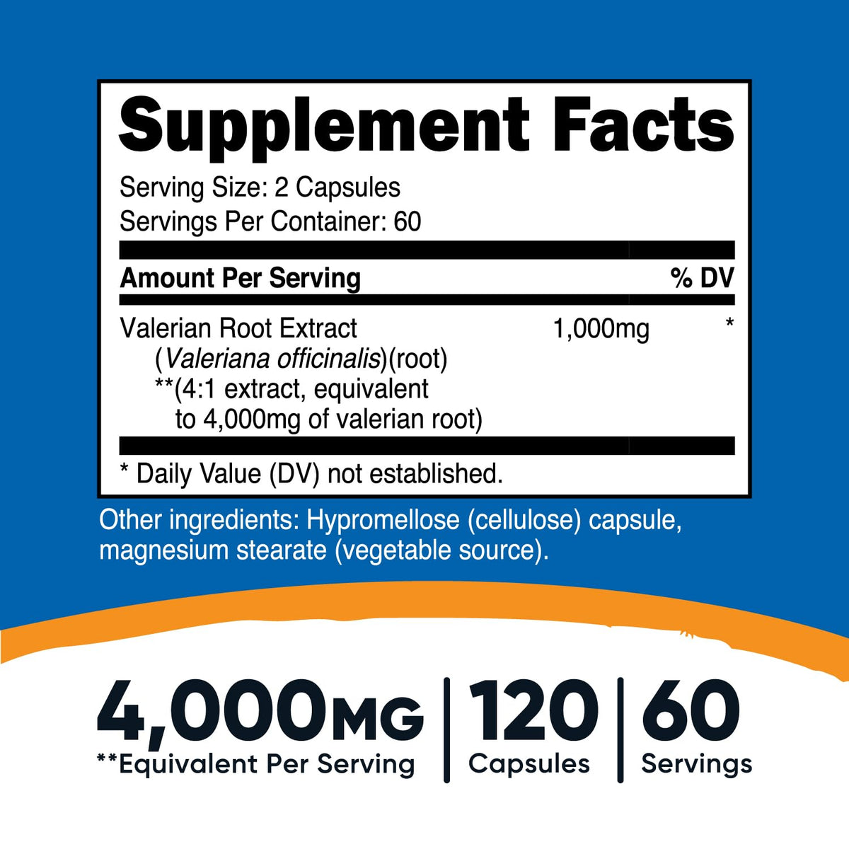 Valerian capsules for relaxation