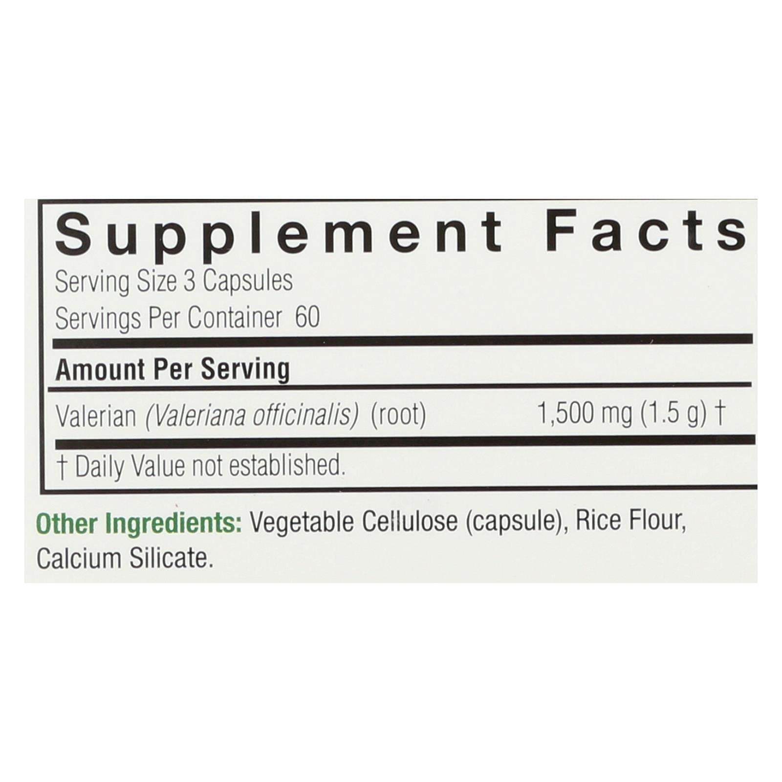 valerian capsules for restful nights